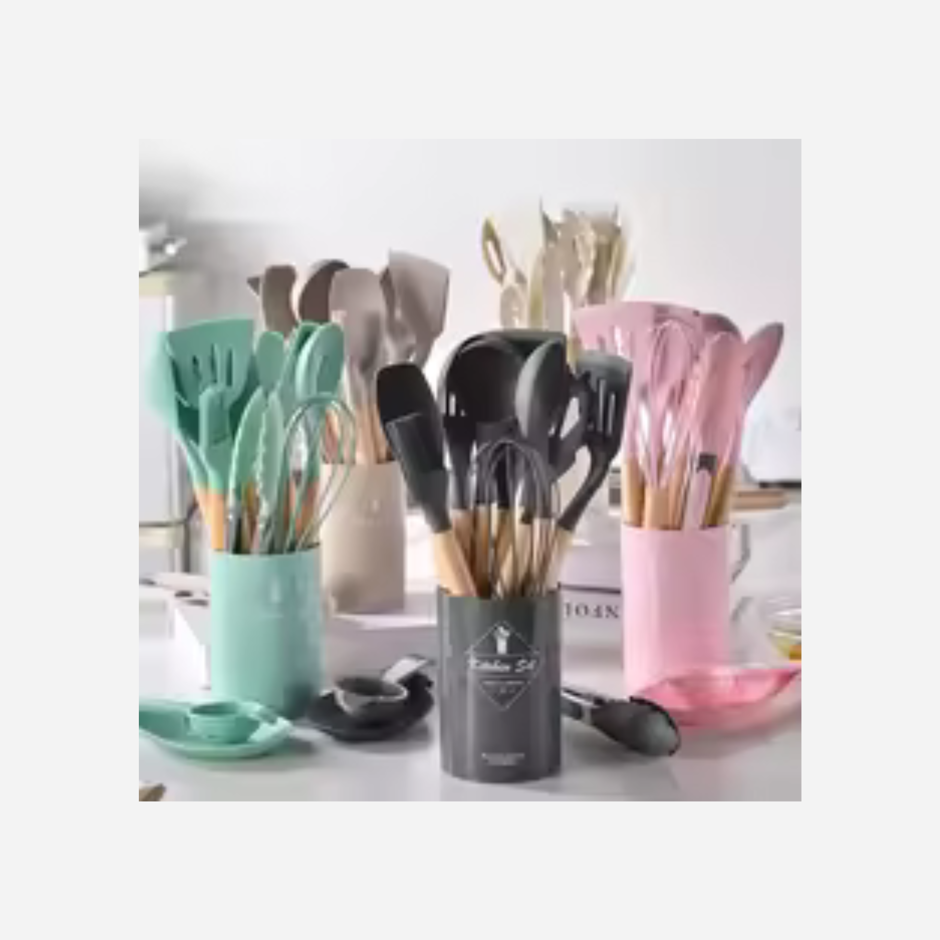 12PCS Food Grade Silicone Kitchen Utensils Set - Edfali Marketplace