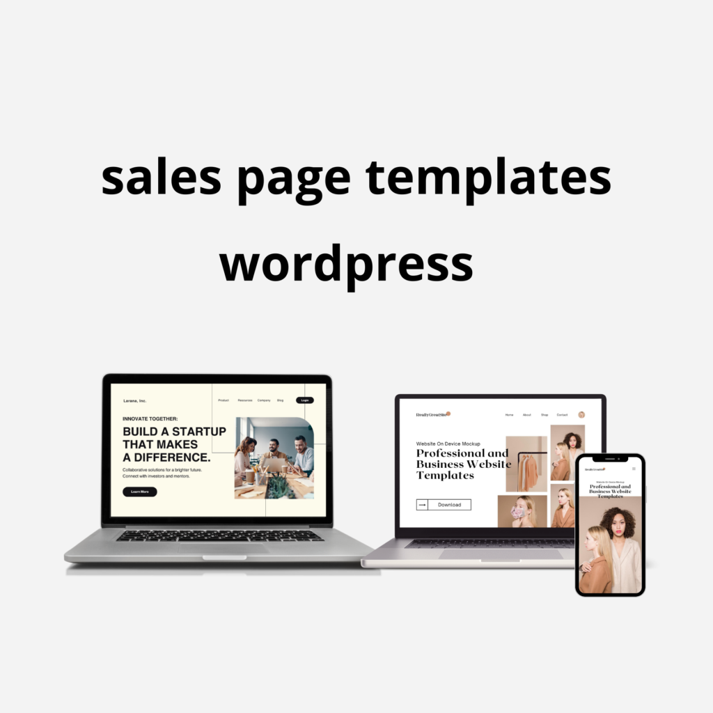 wordpress sales page templates - Edfali Marketplace